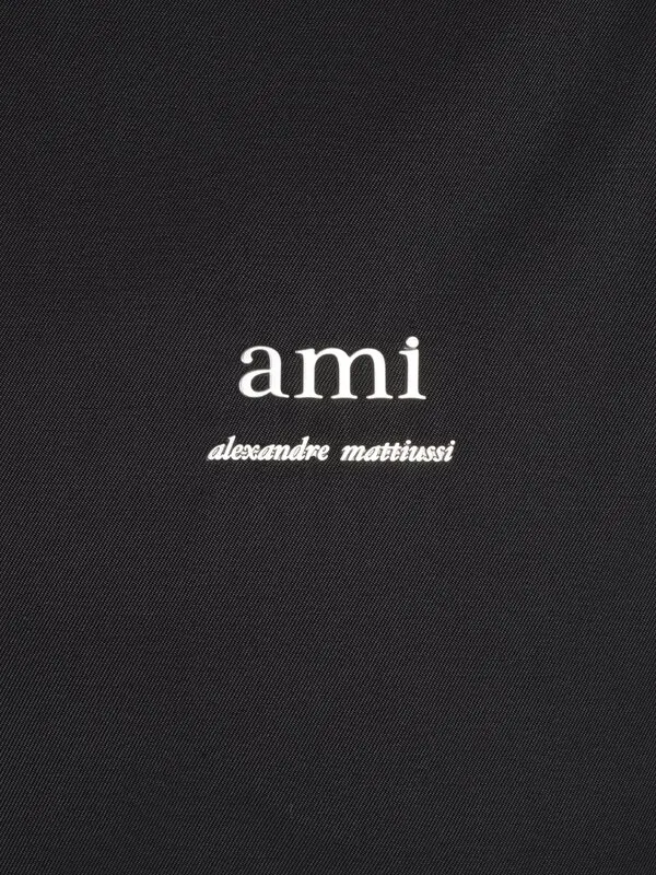 AMI Paris Logo Lettering Hooded Jacket
