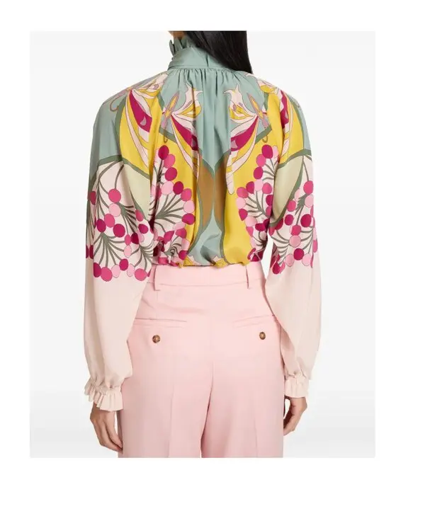 La DoubleJ Cerere Printed Long Sleeve Blouse