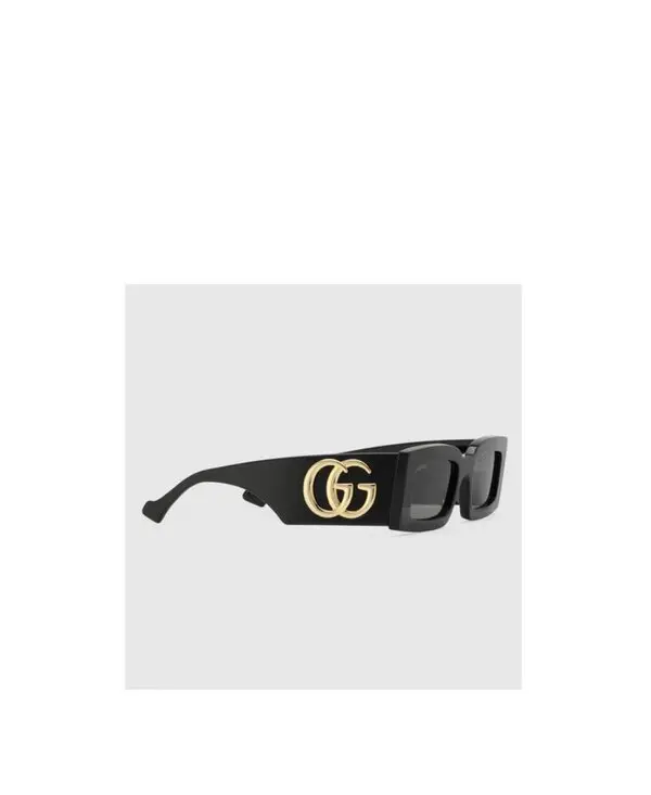 Gucci Rectangle Frame Sunglasses With Gg Plaque