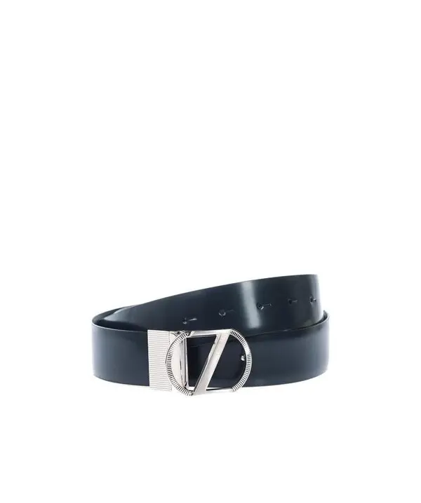Zegna Logo Belt - Black