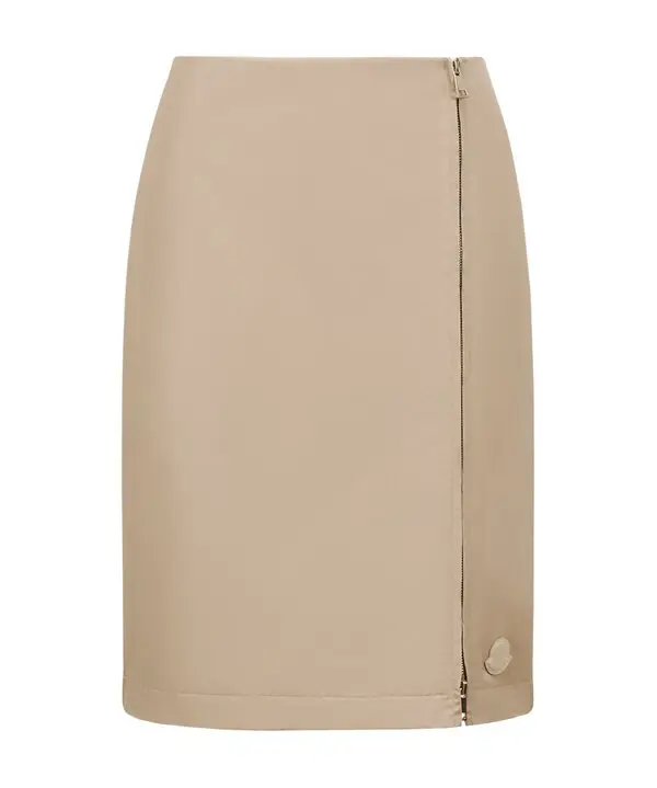 Moncler Zip Detail Skirt - Beige