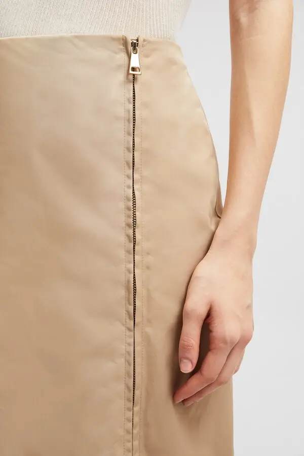 Moncler Zip Detail Skirt - Beige