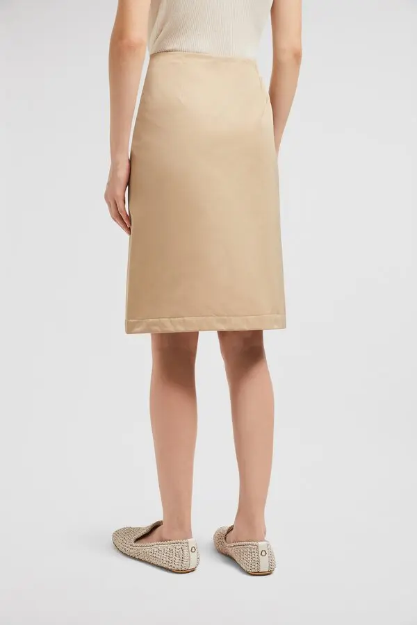 Moncler Zip Detail Skirt - Beige