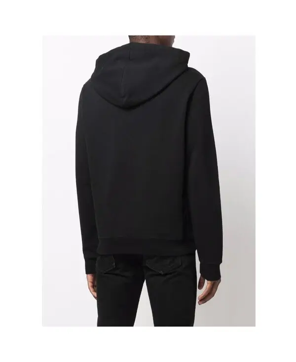 Saint Laurent Logo Printed Drawstring Hoodie