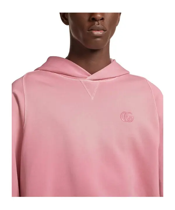 Gucci Cotton Jersey Sweatshirt With Double G Embroidery