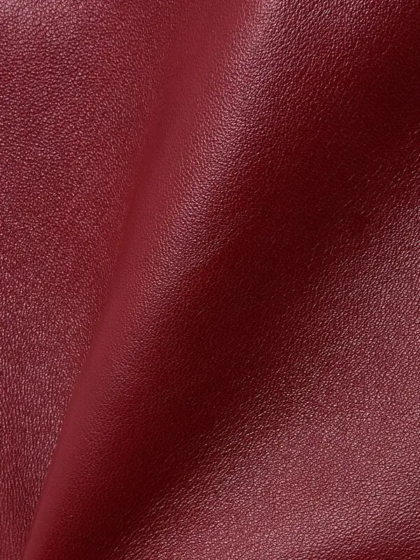 Chloé Knee-length Leather Skirt With Box Pleat And Zipper Pockets