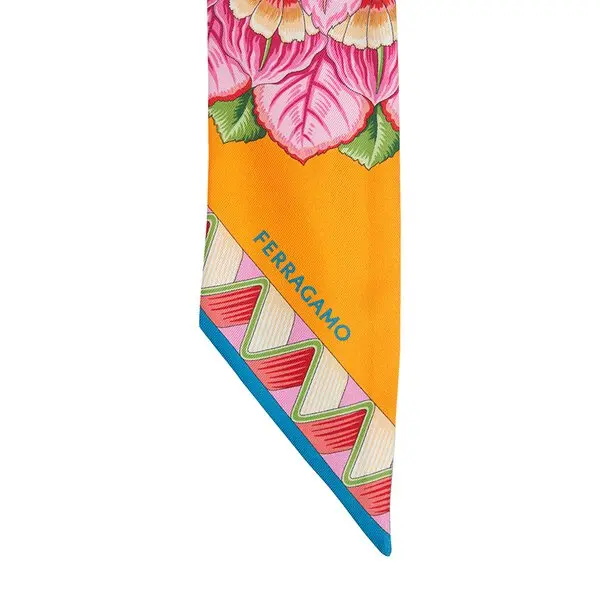 FERRAGAMO Printed Twill Scarf - Multicolor