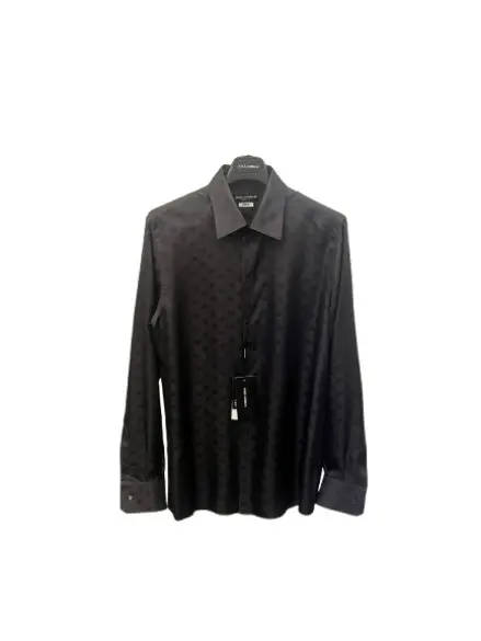 Dolce & Gabbana Logo-pattern Silk Shirt