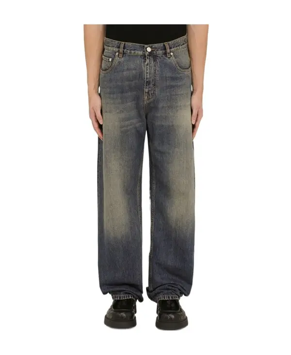 Etro Logo Embroidered Mid-rise Wide-leg Jeans - Black