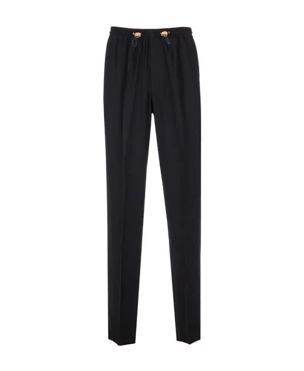 Versace Drawstring Pleated Trousers