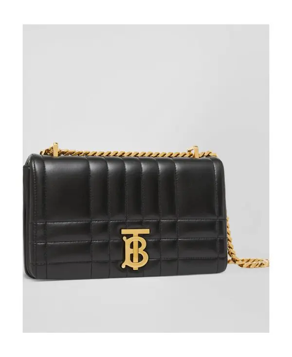 Burberry Lola Logo Plaque Small Crossbody Bag - Black