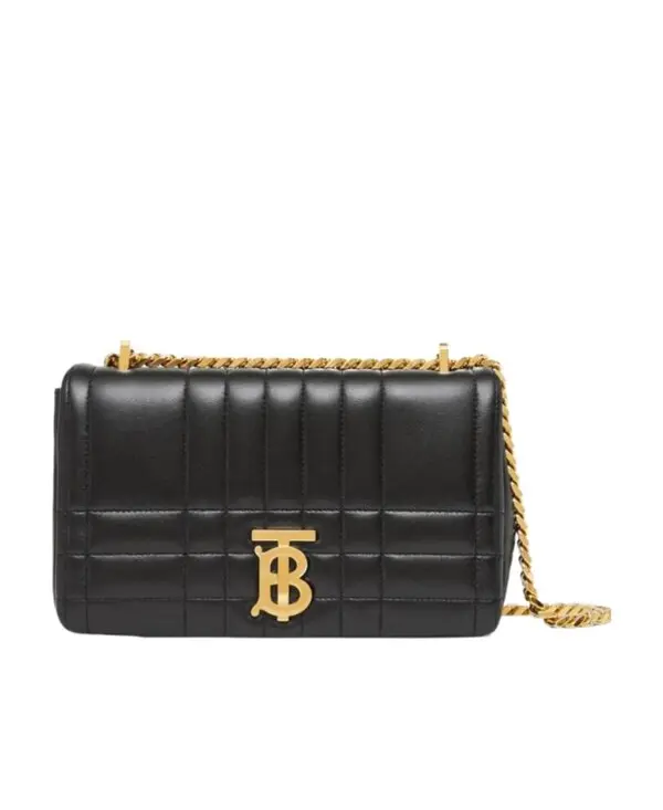 Burberry Lola Logo Plaque Small Crossbody Bag - Black