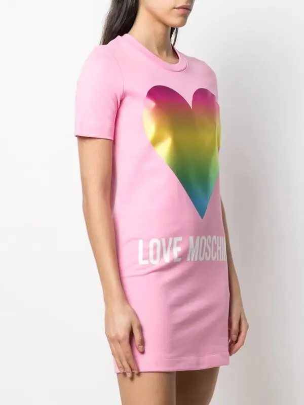 Moschino Logo Print T-shirt Dress
