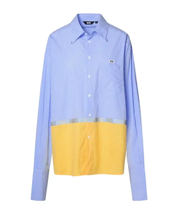 Gcds Striped Tape Colourblock Shirt