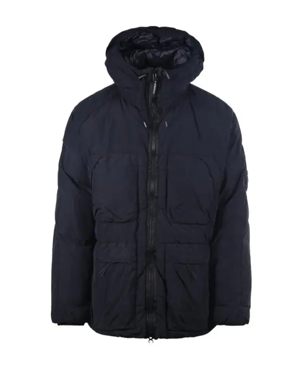 C.P. COMPANY Hooded Puffer Jacket - Black
