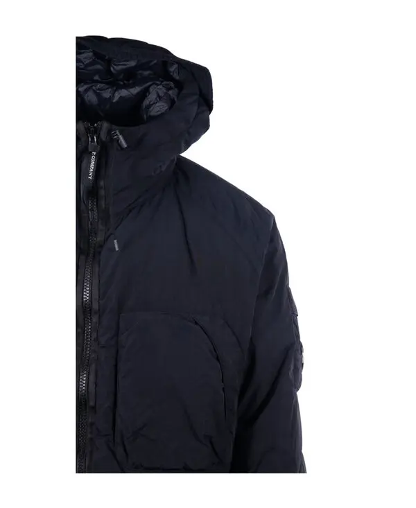 C.P. COMPANY Hooded Puffer Jacket - Black