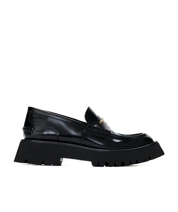 Alexander Wang Carter Mid-heel Lug Loafers - Black