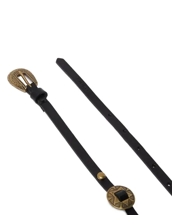 Pinko Decorative Buckled Leather Belt