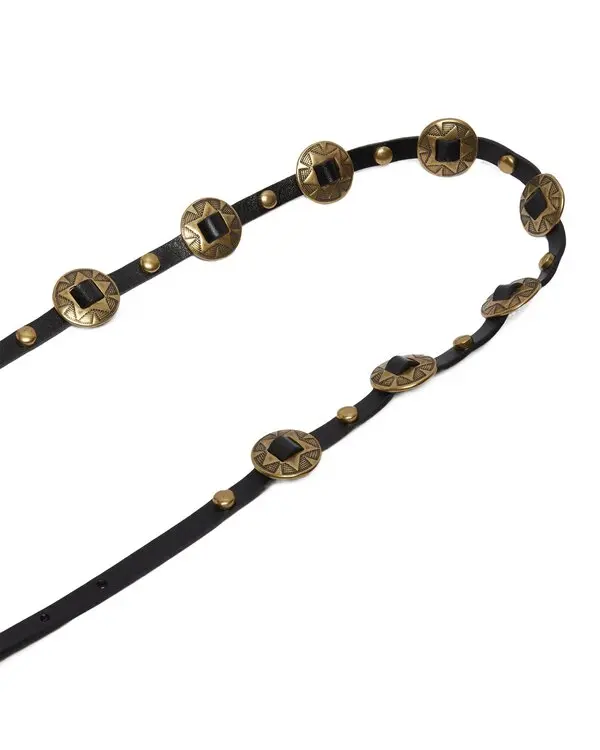 Pinko Decorative Buckled Leather Belt