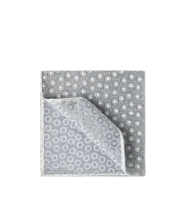 Brunello Cucinelli Polka-dot Pocket Square Scarf - Grey