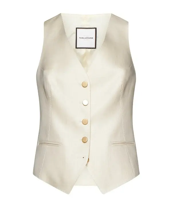 Tagliatore Single Breasted Satin Gilet