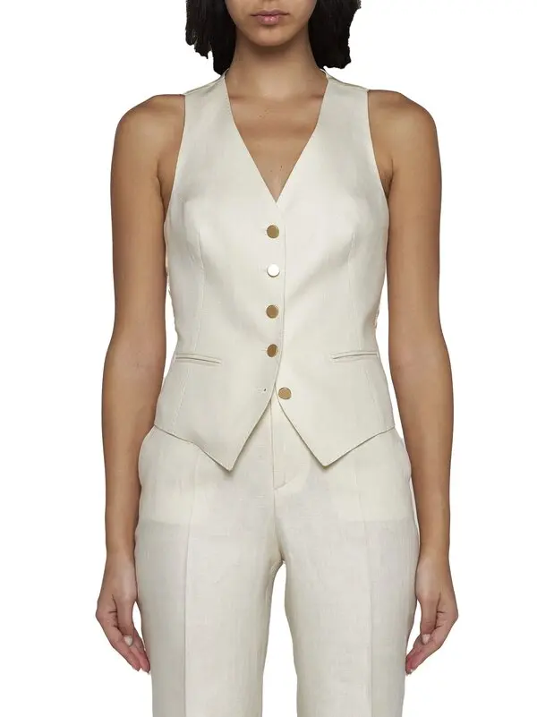 Tagliatore Single Breasted Satin Gilet