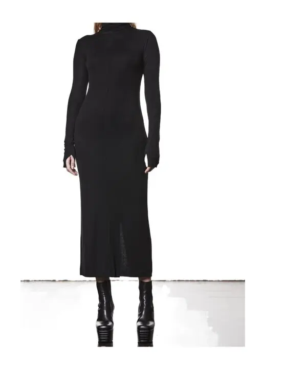 THOM KROM Fitted Long-sleeved Midi Dress