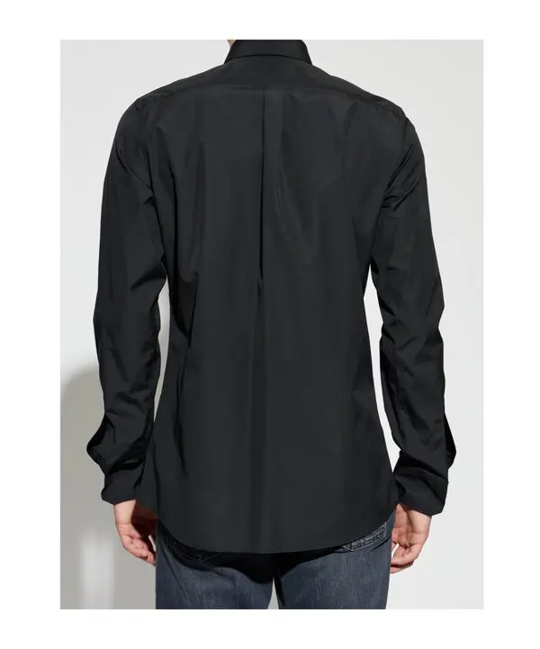 Dolce & Gabbana Dolce Gabbana Martini Heraldic Patch Shirt - Black