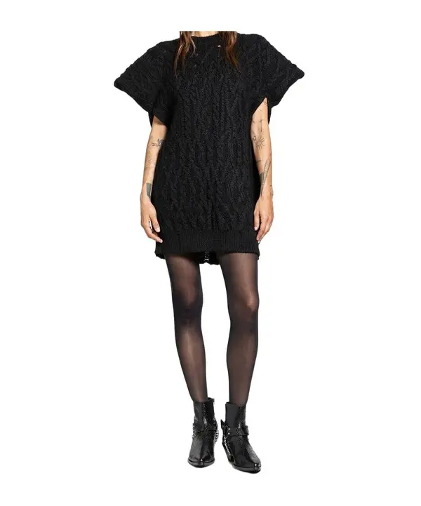 Junya Watanabe Jacquard-knit Mini Dress