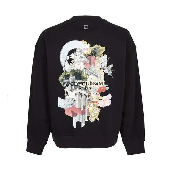 WOOYOUNGMI Crew Neck Sweatshirt - Black