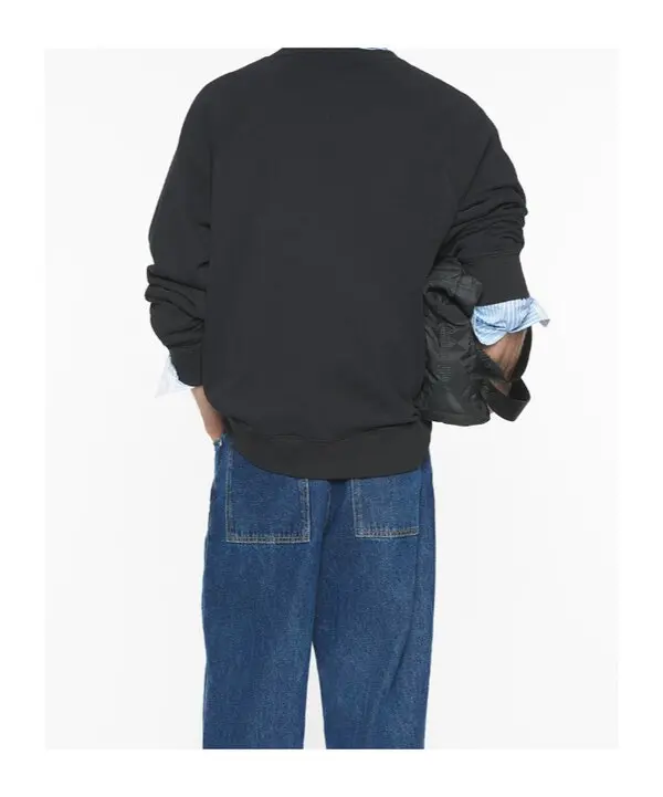 Maison Kitsuné Oversized Logo Embroidered Sweatshirt
