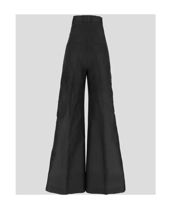 Rick Owens High-waist Wide-leg Trousers - Black