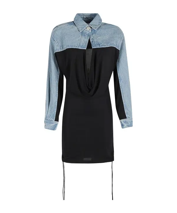 Christopher Esber Colorblocked Draped Dress