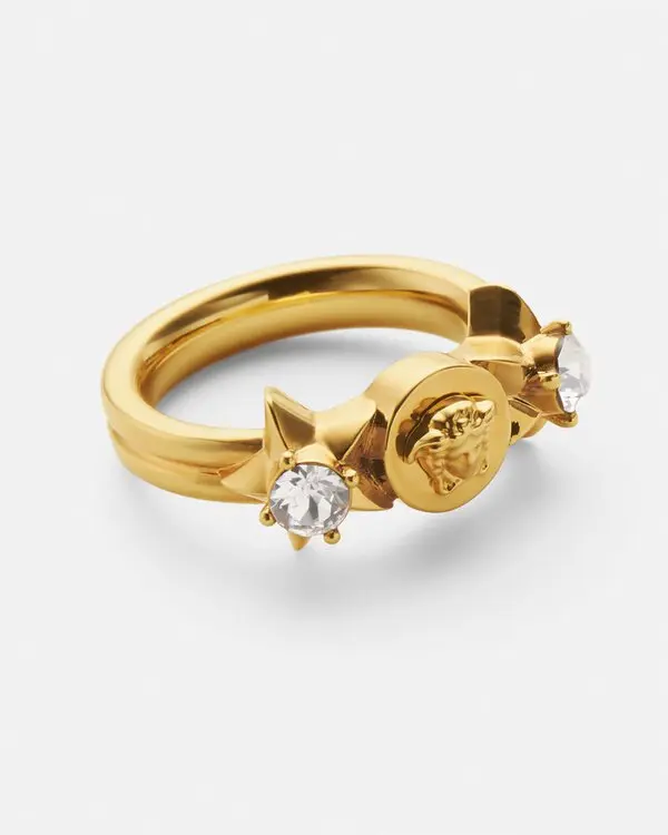 Versace Medusa Embellished Ring