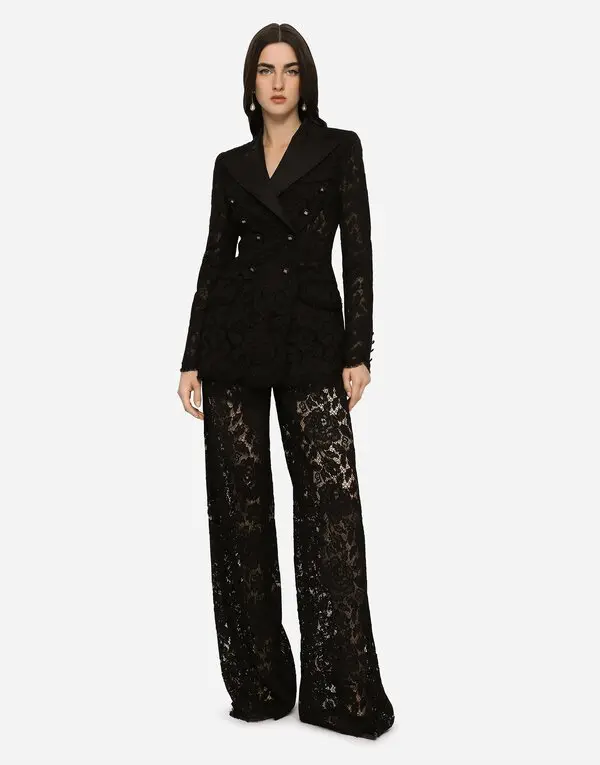 Dolce & Gabbana Flared Lace Pants