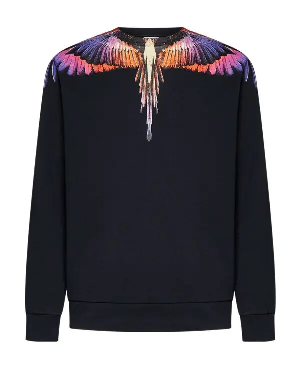 MARCELO BURLON COUNTY OF MILAN Icon Wings Crewneck Sweatshirt - Black