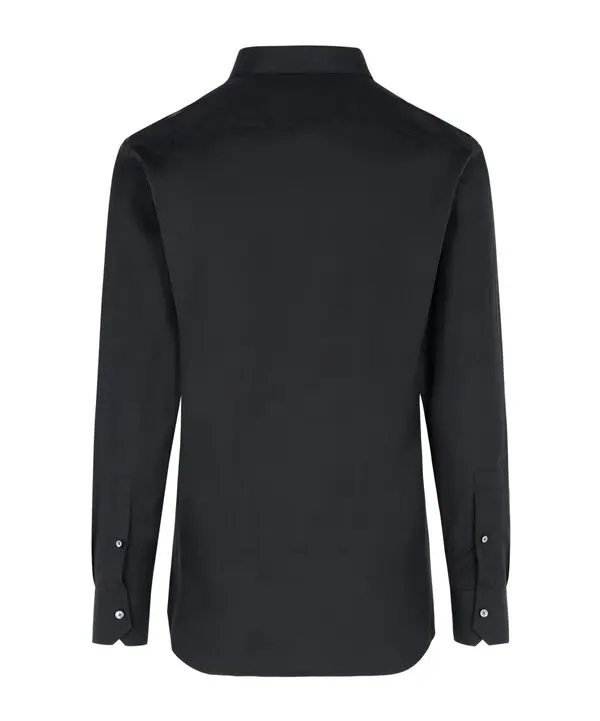 Zegna Long Sleeved Buttoned Shirt - Blue