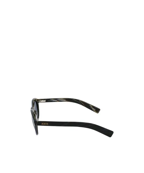 Zegna Round Frame Sunglasses - Gray