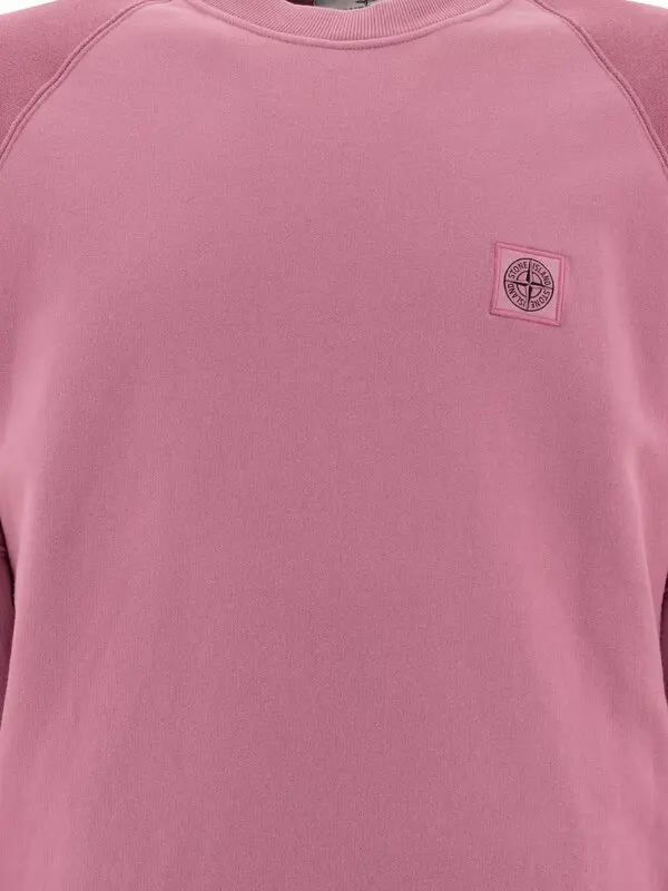 Stone Island Crewneck Sweatshirt With Compass Patch