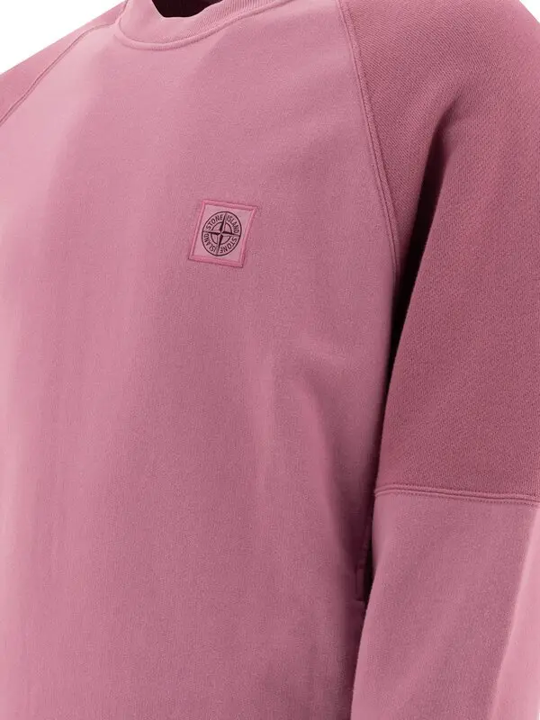 Stone Island Crewneck Sweatshirt With Compass Patch