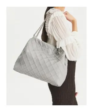 Tory Burch Fleming Quilted Leather Tote Bag