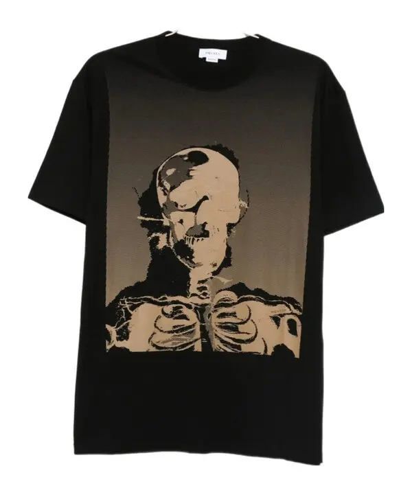 Alexander McQueen Skeleton-print Cotton T-shirt