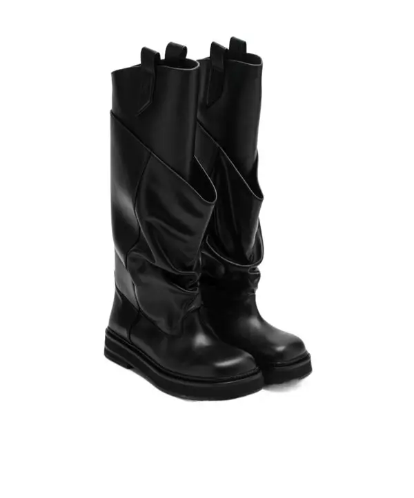 Attico The Robin Passeggiata Combat Boots - Black