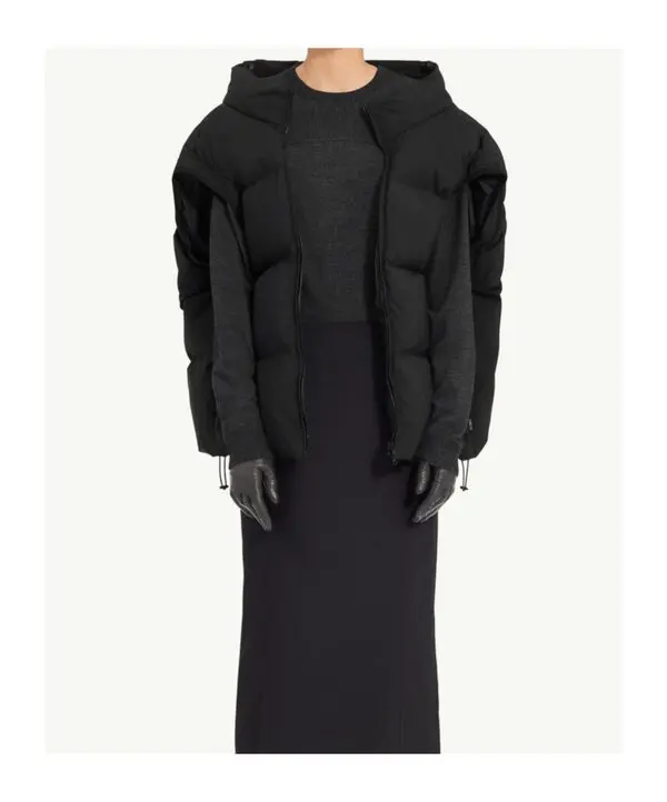 MAISON MARGIELA Padded Bomber Jacket With Removable Sleeves