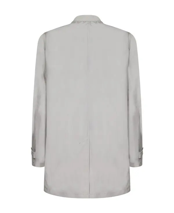 Herno Single-breasted Buttoned Shirt Coat - Gray