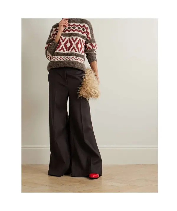 Brunello Cucinelli Turtleneck Sweater With Jacquard Pattern