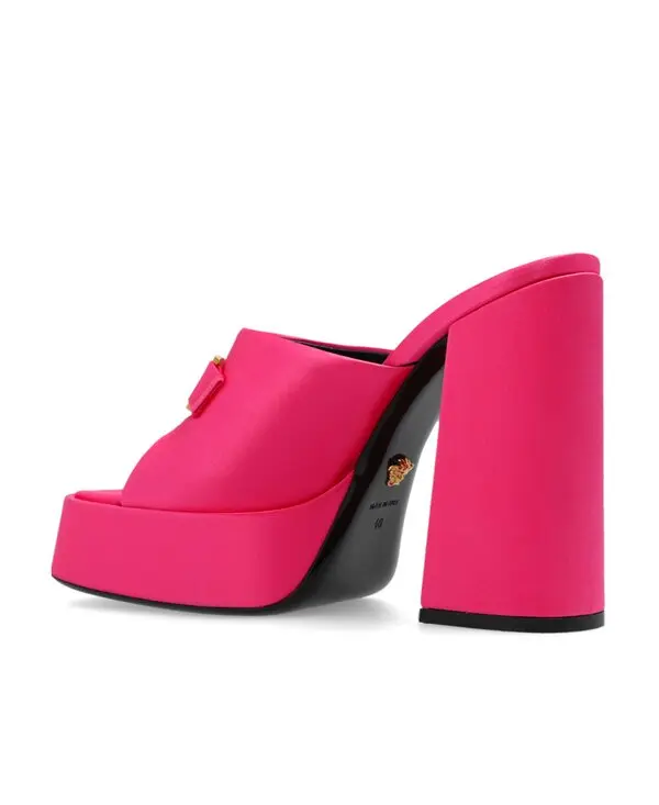 Versace Medusa Embellished Platform High Heel Sandals