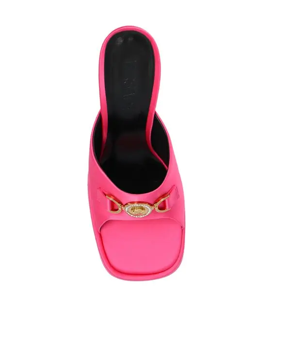 Versace Medusa Embellished Platform High Heel Sandals