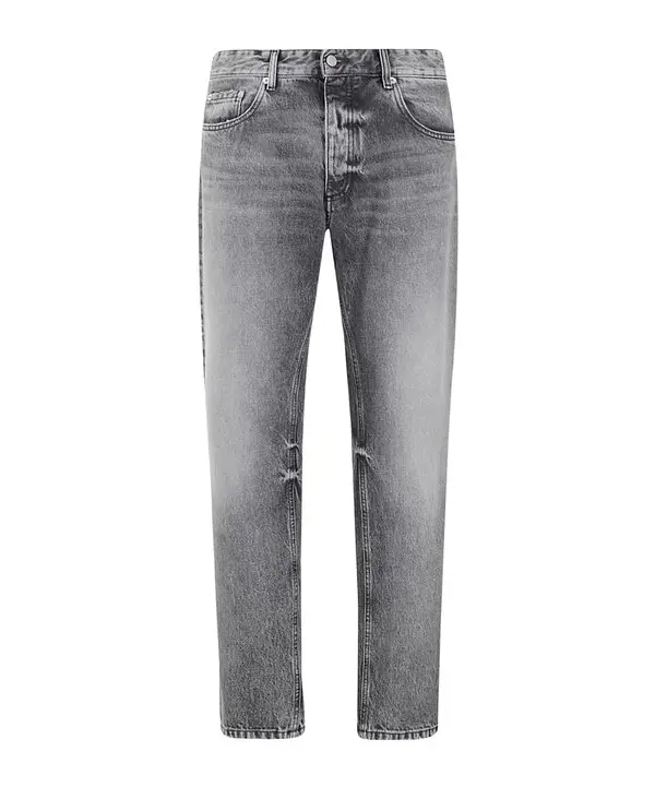ICON DENIM LOS ANGELES Straight Leg Denim Trousers - Gray