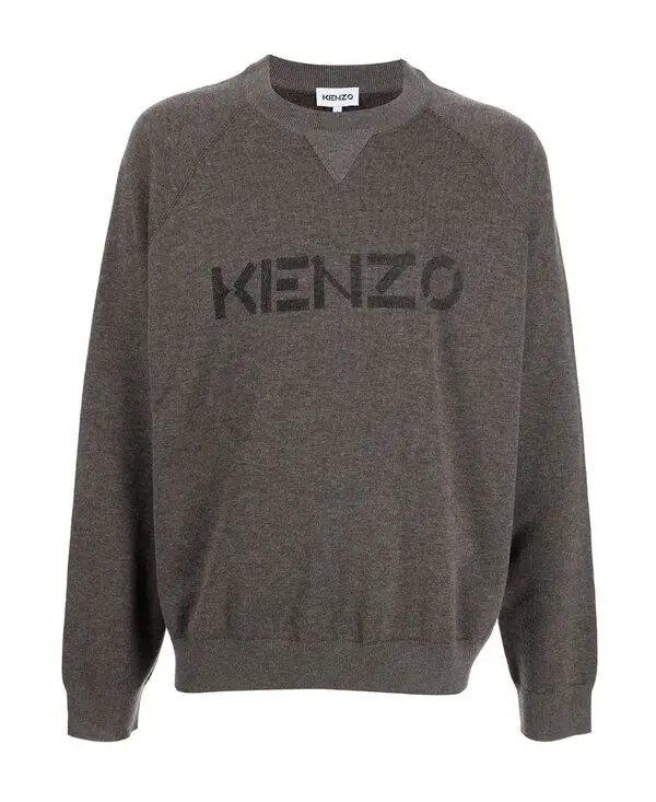 Kenzo Logo Print Crewneck Jumper